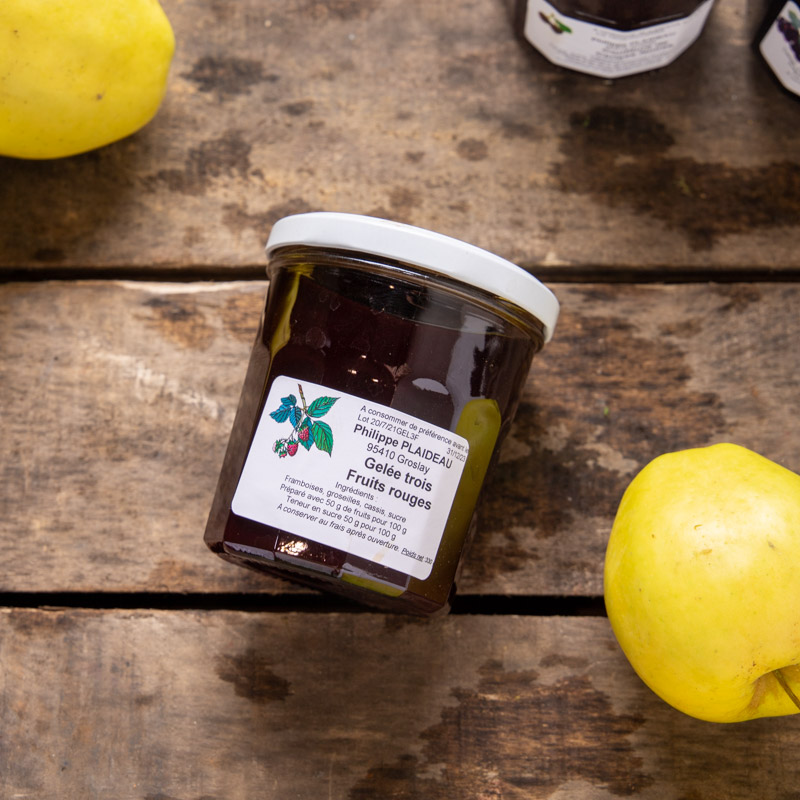 Gelée aux trois fruits rouges | Les Vergers du Val d'Oise | Mon Panier ...